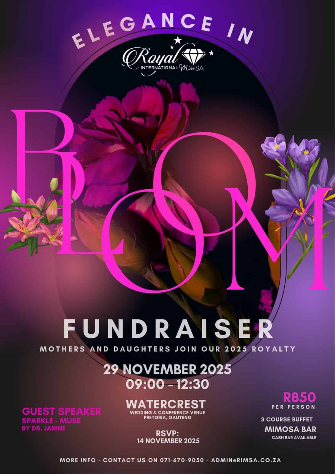 Royal International Miss SA – Bloom Fundraiser - Royal International ...